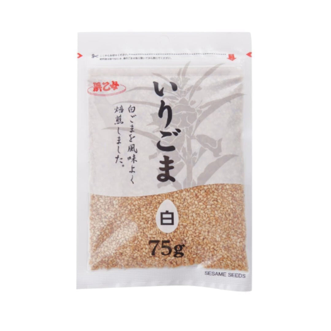 浜乙女 いりごま 白 Iri Goma Shiro White Japanese Roasted Sesame Seeds 75g (Res ...