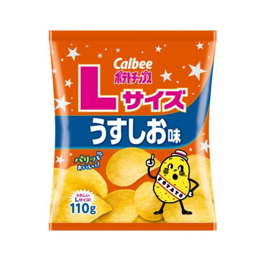 Calbee Japan Potato Chips L Size Usukuchi Classic Light Flavor 110g Pa ...