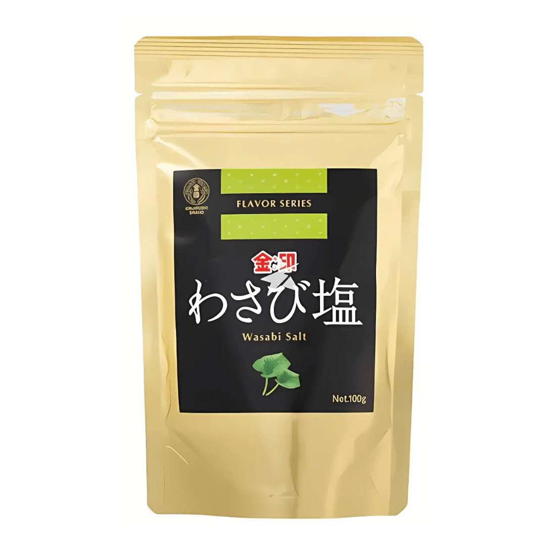 Kinjirushi Japan Wasabi Salt 100g Resealable Pack — Honeydaes - Japan ...
