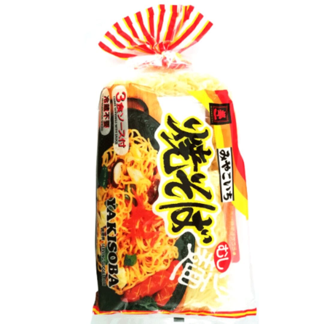 Miyakoichi Nama Yakisoba with Sauce 3 Servings 570g Pack — Honeydaes ...
