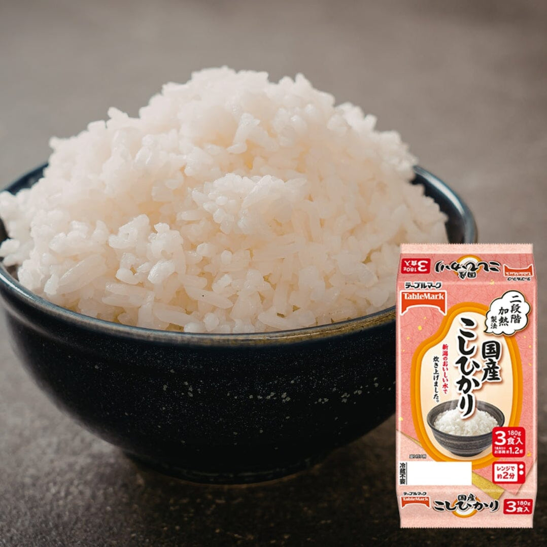Table Mark Japan Koshihikari Ready Rice Pack 3 Pcs 540g (180g x 3 serv ...