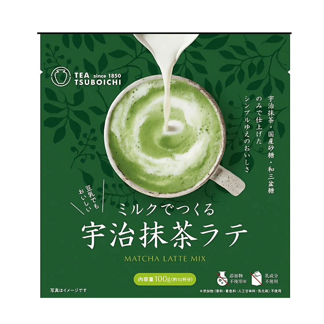 Tsuboichi Japan Matcha Latte Mix Powder 100g Resealable Pack ...