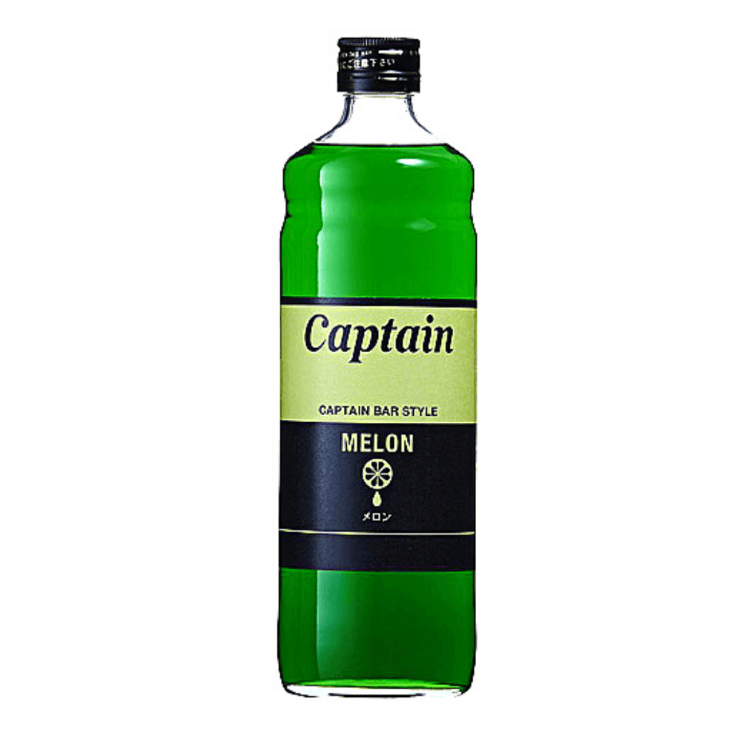 キャプテン メロンシロップ Captain Japan Cocktail Syrup - MELON 600ml Glass Bottle ...