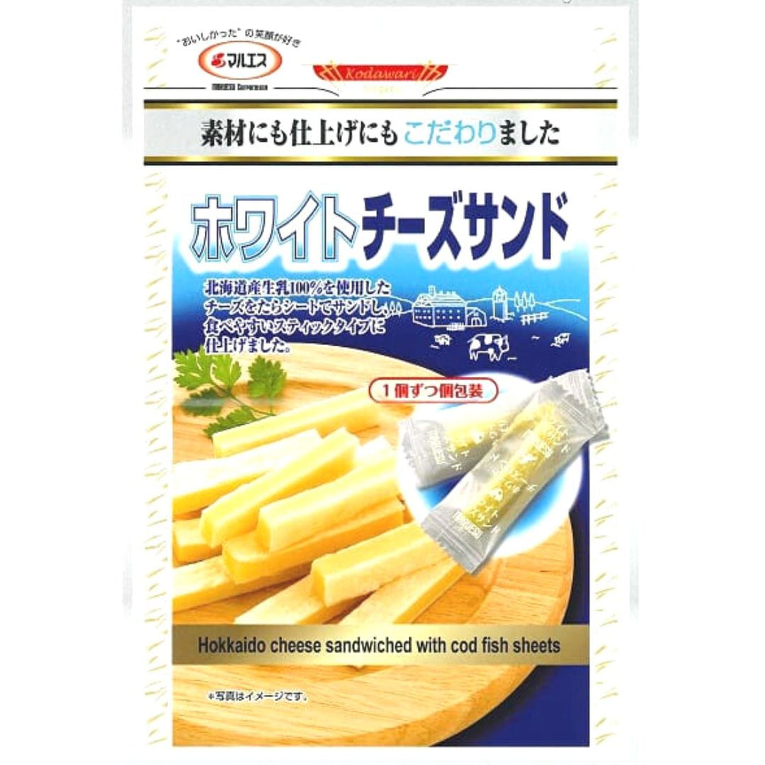 ホワイトーチーズサンド Maruesu Hokkaido Cheese Sando Tara Cod Fish Cheese Snack 5 ...