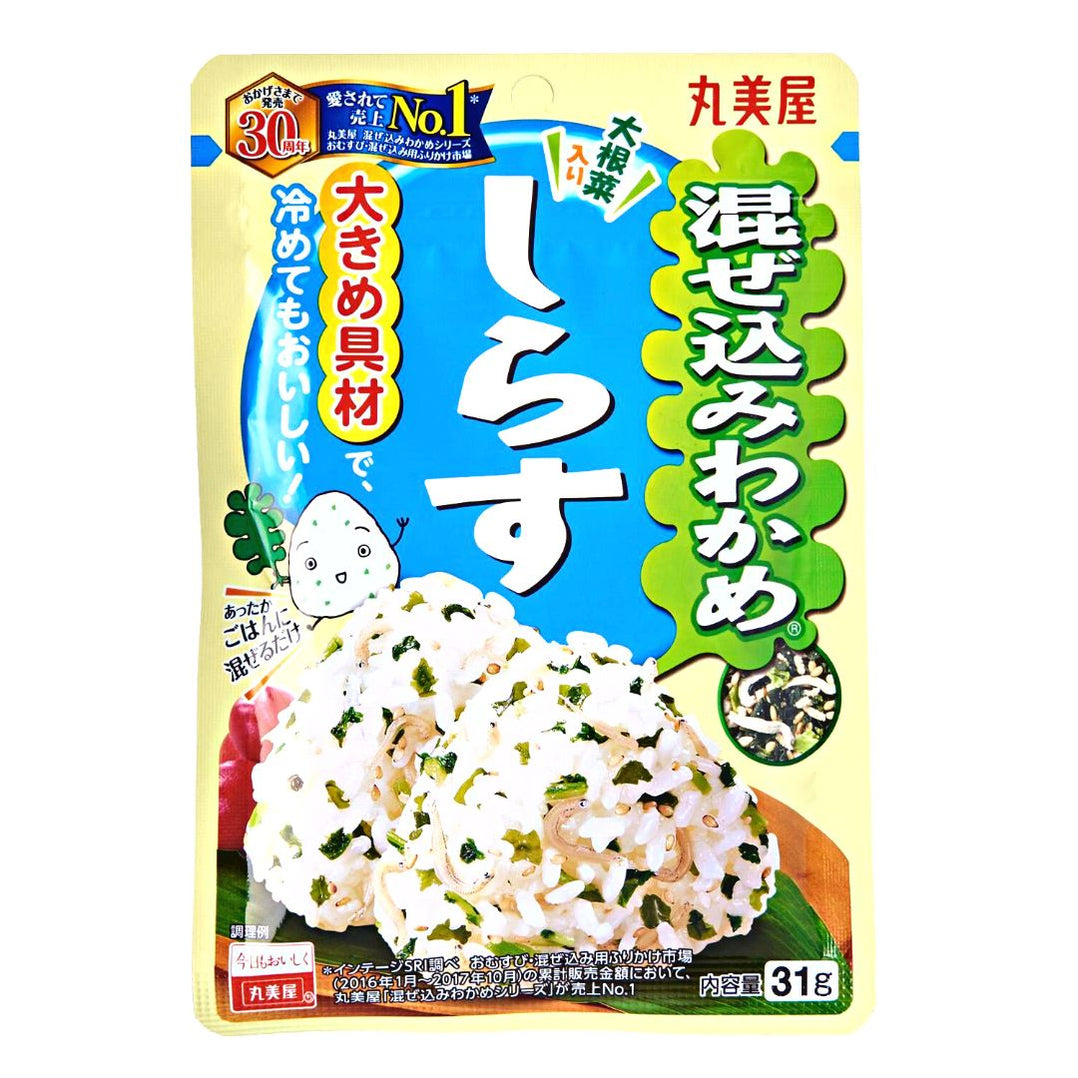 MARUMIYA Mazekomi Wakame Shirasu Sardine Furikake 31g — Honeydaes ...