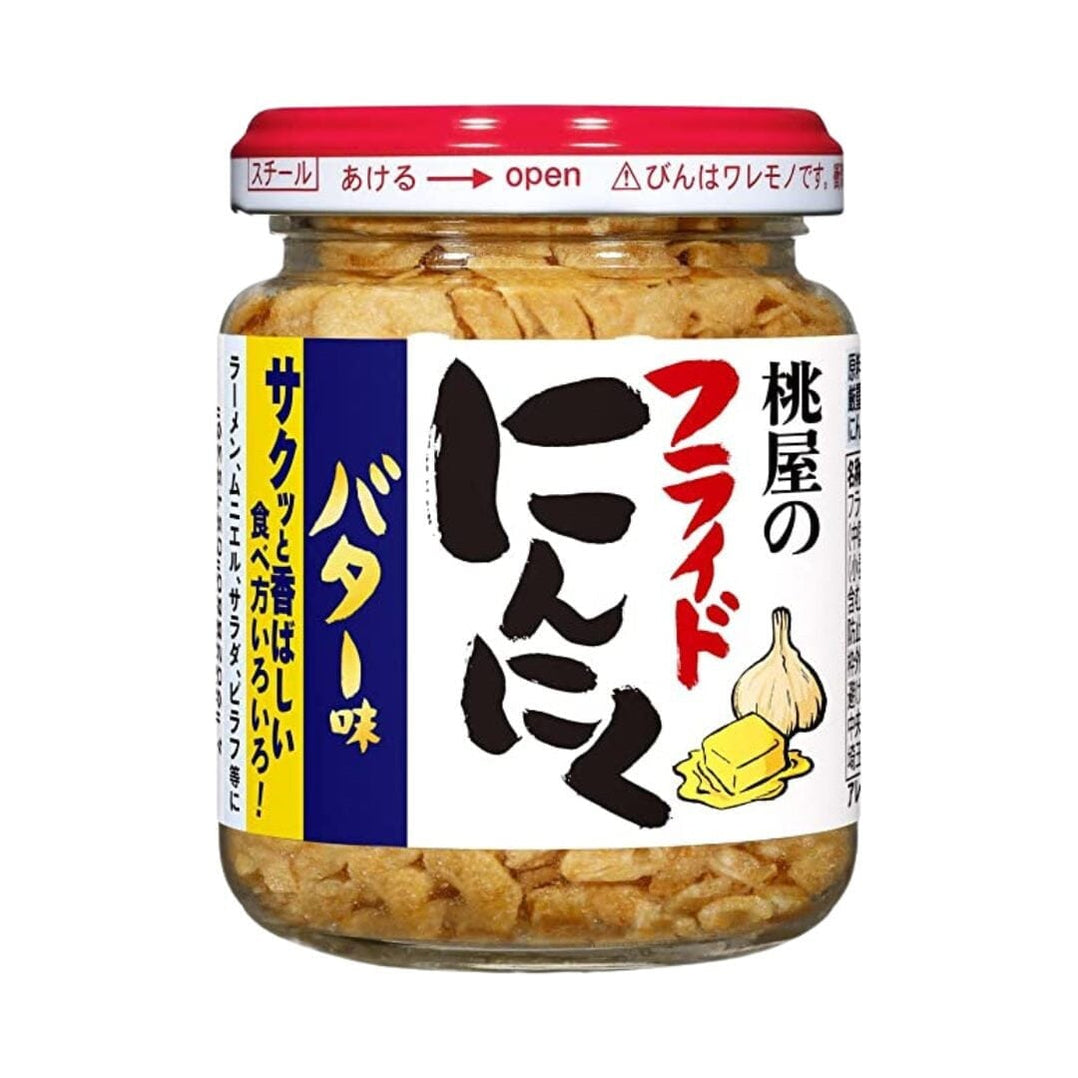 Momoya Japanese Crispy Fried Garlic Chips Butter Flavour 40g Glass Bot ...