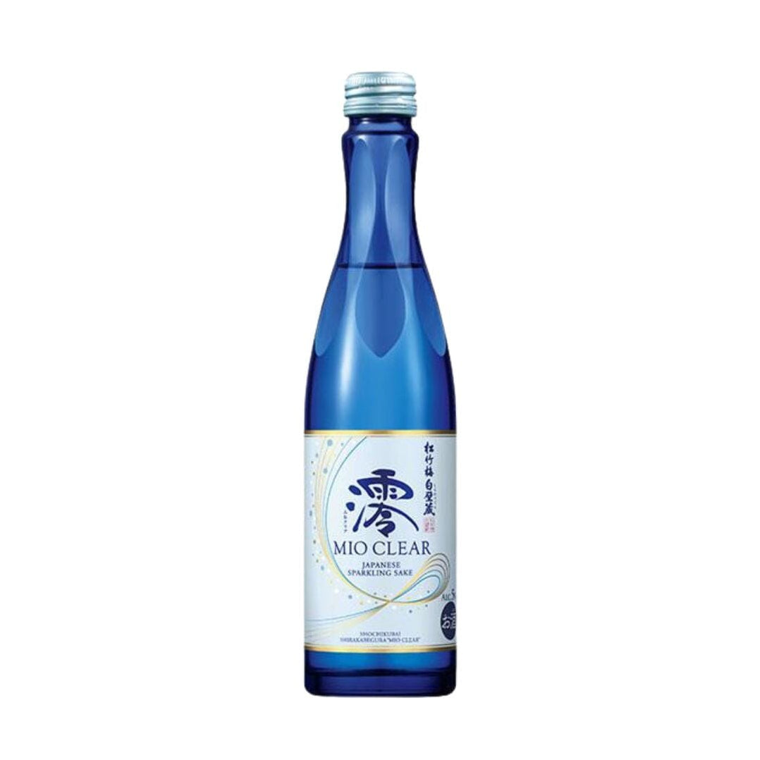 Takara Mio Sparkling Sake - New MIO CLEAR Edition 5% 300ml Bottle ...